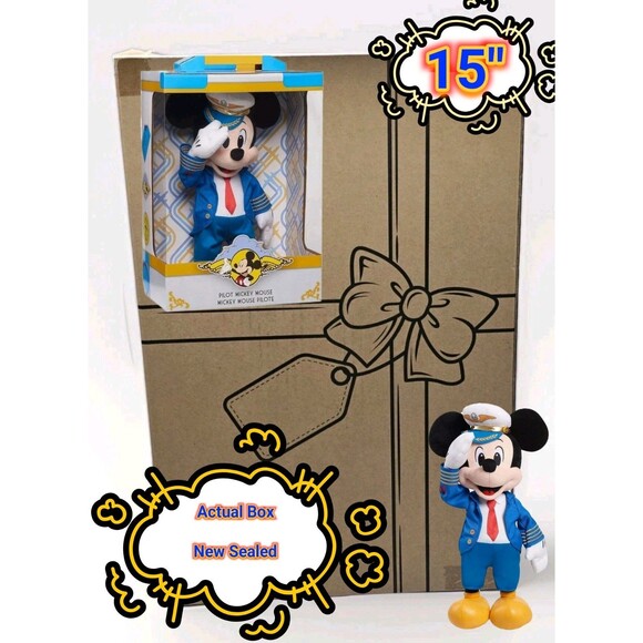 Just Play | Toys | Disney Mickey Mouse One Walts Plane Pilot Mickey ...